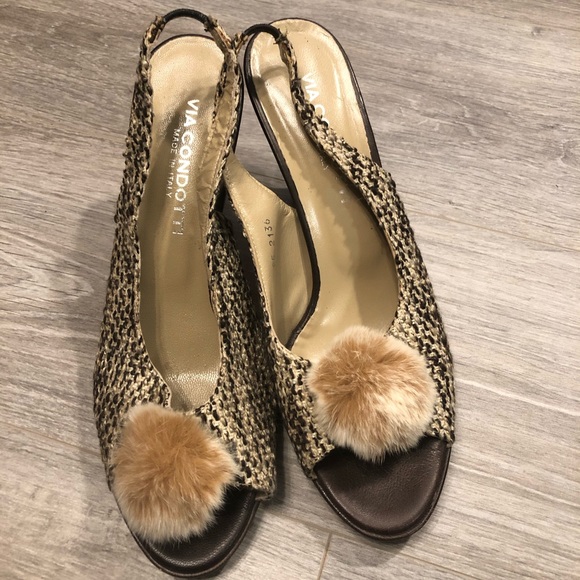 Via Condotti | Shoes | Via Condotti Leather High Heel Made In Italy ...